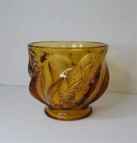 Amber Swirl Vase Fenton