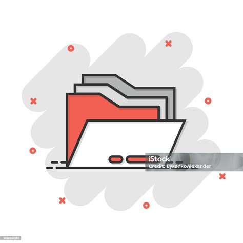 檔資料夾圖示在漫畫風格檔將卡通向量插圖存檔在孤立的背景上存儲飛濺效應業務理念向量圖形及更多打開圖片 打開 檔案 活頁夾 Istock