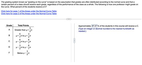 Solved The Grading System Known As Grading On The Curve Is Chegg Com