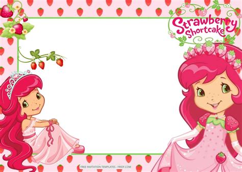 FREE 9 Strawberry Shortcake Birthday Invitation Templates