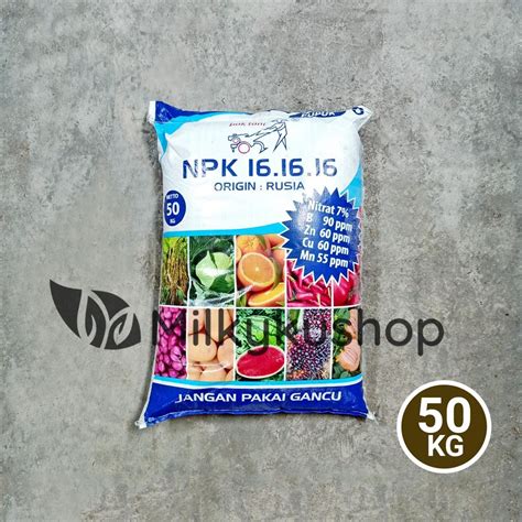 Jual PUPUK PAK TANI NPK 16 16 16 BIRU ISI 50 KG KEMASAN PABRIK VIA CARGO Shopee Indonesia