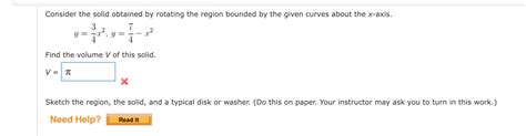 solved consider the solid obtained by rotating the region