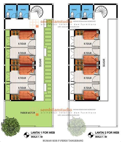 Desain Rumah Kos Kosan Yang Sehat Rumah Asri