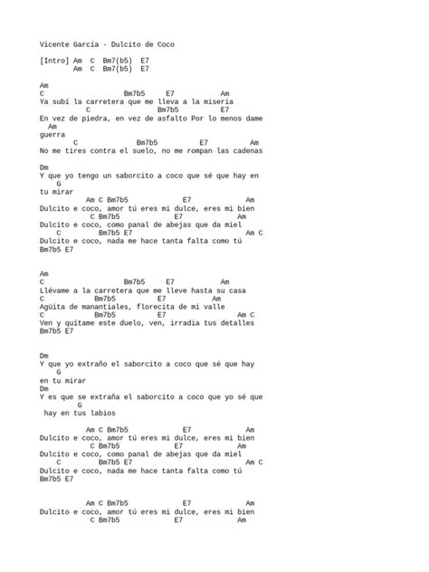 Vicente García Dulcito De Coco Pdf