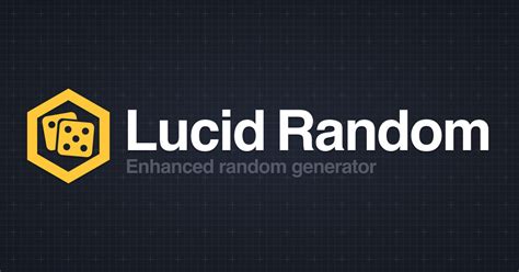 Github Annulusgameslucidrandom Enhanced Random Number Generator For