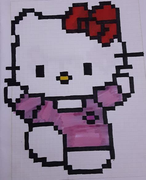 Hello Kitty Kareli Çizim