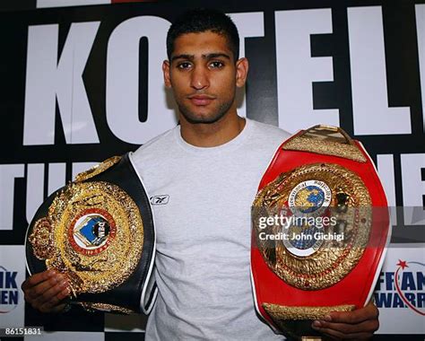 Amir Khan Andreas Kotelnik Press Conference Photos And Premium High Res