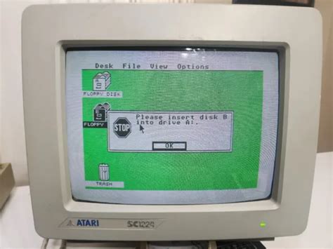 Atari 1040stf Sc1224 Megafile 30 Sh204 1050 Computer Monitor Etc