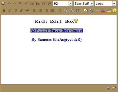 Creating An HTML Text Area Server Side Control CodeProject