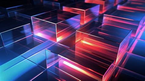 Premium Ai Image Modern Abstract 3d Glass Effect Background