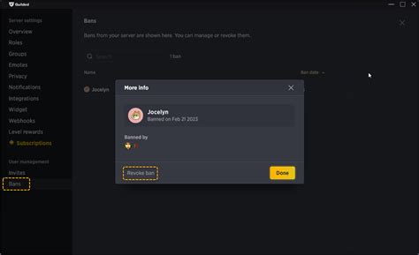 Kick Ban And Unban Members Guilded