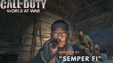 Call Of Duty World At War 2008 Mission 01 Semper Fi American
