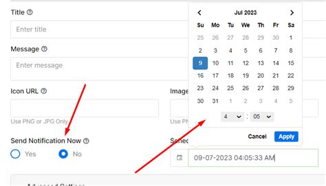 Schedule Notification Larapush Docs