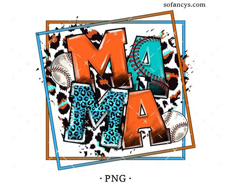 Leopard Baseball Mama Sublimation