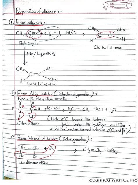 Preparation Of Alkenes Pdf