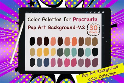 Procreate Color Palettes Pop Art V2 Graphic By Jennythip · Creative