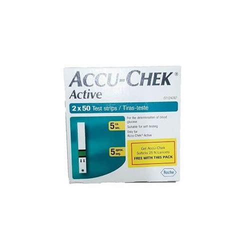 Accu Chek Active Test Strips With Free Lancets Industryowl Co In