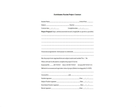 13 Project Contract Examples