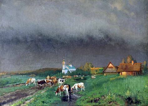 Маковский Александр Владимирович Перед грозой Краска Пейзажи Картины