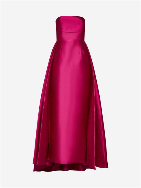Solace London Tiffany Train Maxi Dress In Red Lyst