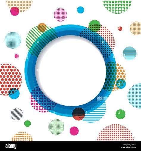 Colorful Circle And Dotty Background Isolated On White Background Stock Vector Image And Art Alamy