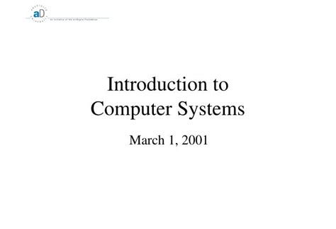 Ppt Introduction To Computer Systems Powerpoint Presentation Free