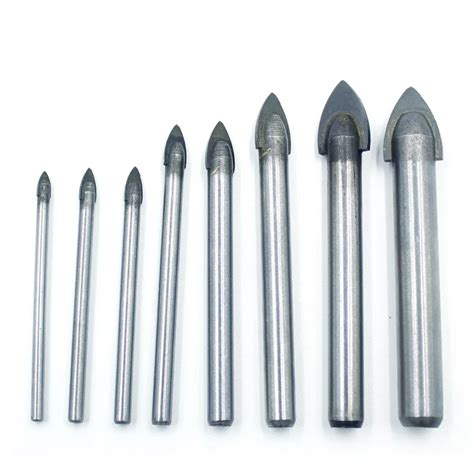 Triangle Drill Bits 34568101214mm Brocas Marble Drilling Center
