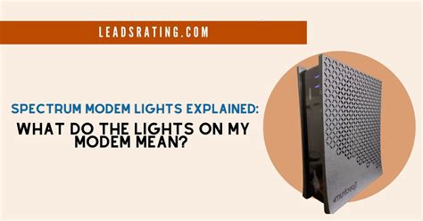Spectrum Modem Lights Explained What Do The Lights On My Modem Mean