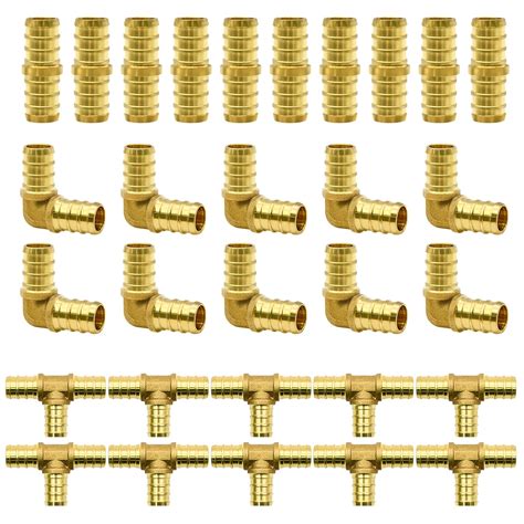 30pcs 12 Pex Fittings Elbow Tee Straight Couplings