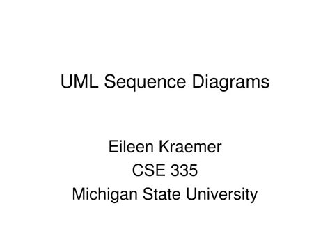 PPT UML Sequence Diagrams PowerPoint Presentation Free Download ID