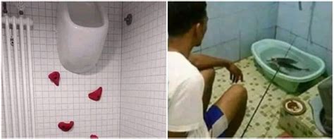 Momen Nggak Terduga Di Kamar Mandi Bikin Kaget Sendiri