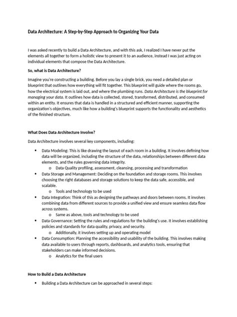 What Is Data Arhitecture Pdf Governance System
