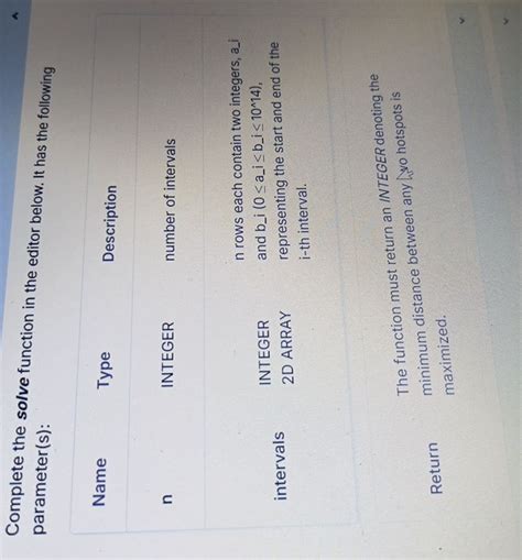 Complete The Solve Function In The Editor Studyx