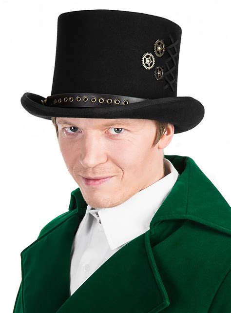 Steampunk Top Hat Black
