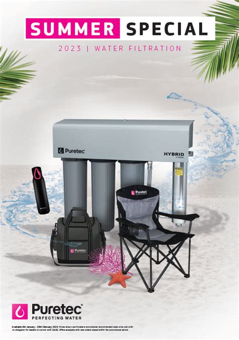 Puretec Summer Special Water Supply Specialists