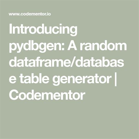 Random Job Description Generator