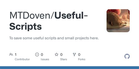 GitHub MTDoven Useful Scripts To Save Some Useful Scripts And Small
