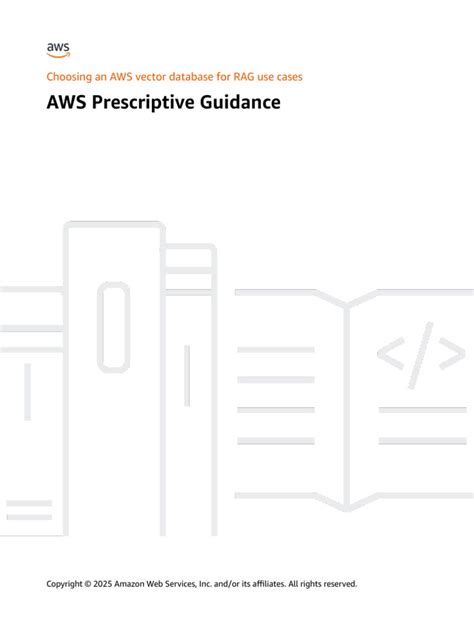 Choosing An Aws Vector Database For Rag Use Cases Pdf Databases