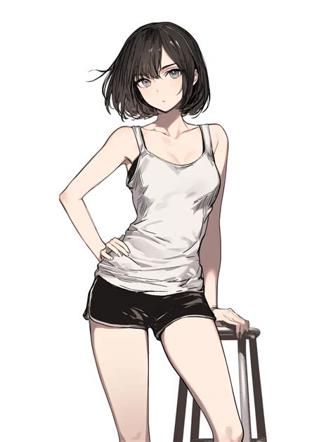 悩殺ポーズで見せる洗練された美しさ｜イラスト・フリー素材なら「シンテリ」