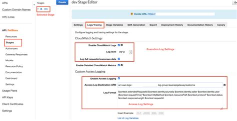 Enable Api Gateway Cloudwatch Logs