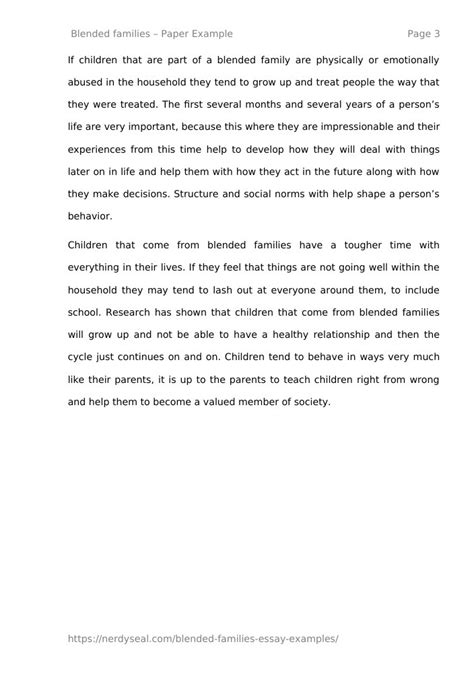Blended Families 504 Words Nerdyseal