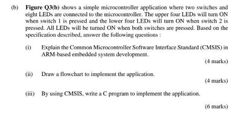 Solved B Figure Q B Shows A Simple Microcontroller Chegg