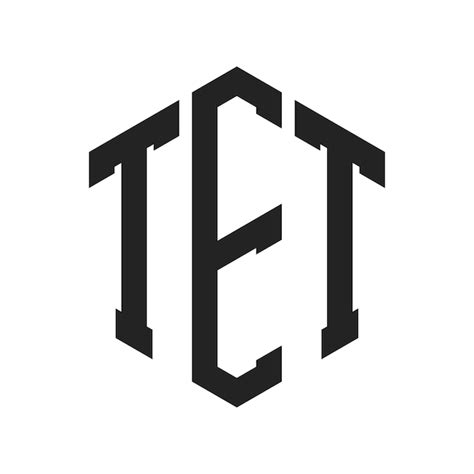 Premium Vector Tet Logo Design Initial Letter Tet Monogram Logo Using