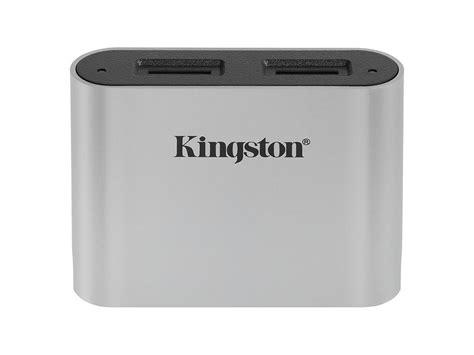 Kingston Workflow Dual Slot MicroSD Card Reader USB 3 2 Gen 1 WFS SDC