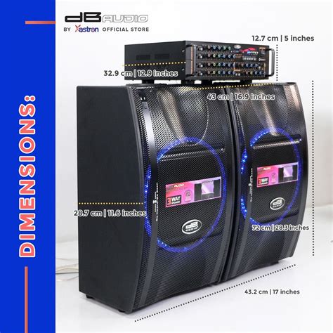 Db Audio Set 502 150bt 3 Way Loud Speaker With Amplifier 2000 X 2 Wa