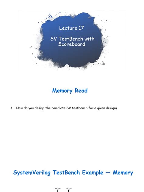 Ee5530lecture17completesvtestbenchwithscb Pdf Inputoutput Computer Programming