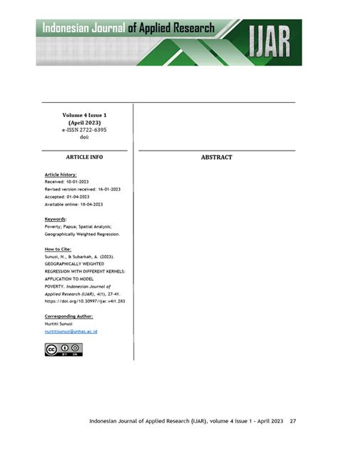 Geographicallyweightedregressionwithdifferent Pdf Linear Regression Spatial Analysis