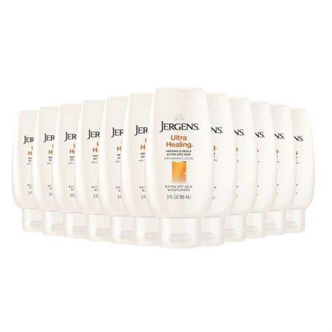 Jergens Ultra Healing Extra Dry Skin Moisturizer Lotion 3 Oz 12 Pack