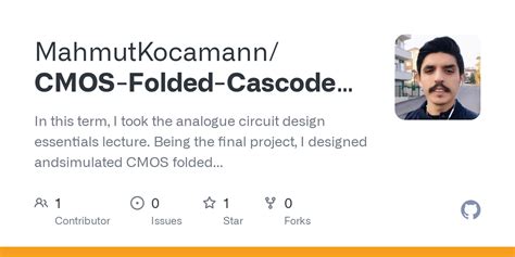 GitHub MahmutKocamann CMOS Folded Cascode OTA Simulation In HSPICE