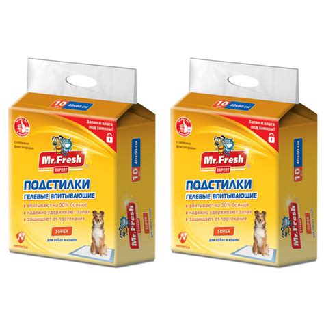 Mr Fresh Подстилки для животных F507 Expert Super 40х60 10 шт в уп 2